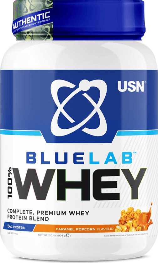 Blue Lab Whey (908g) Caramel Popcorn | bol