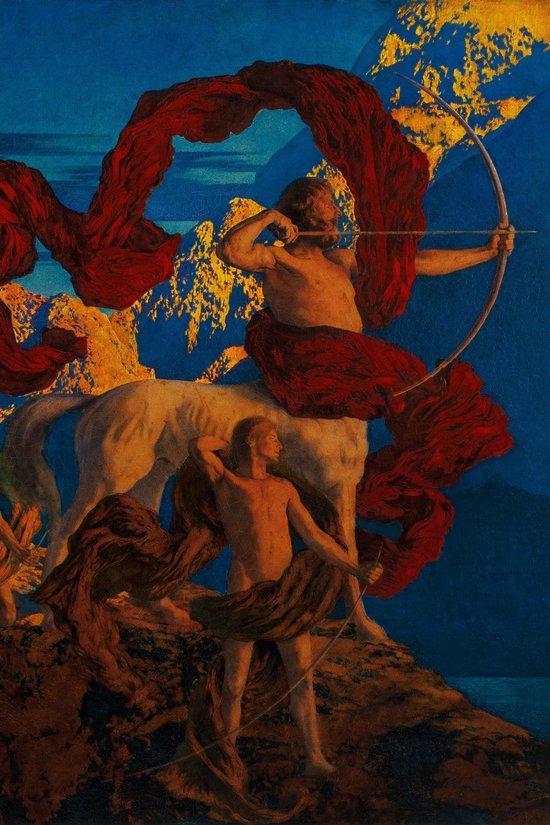 Maxfield Parrish - Jason and His Teacher - Jason en zijn leraar (1909 ...