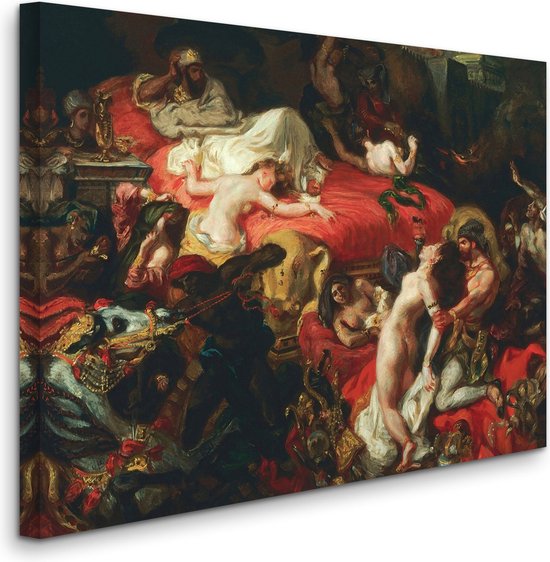 Eugène Delacroix - Death of Sardanapalus (1844) Dood van Sardanapalus ...