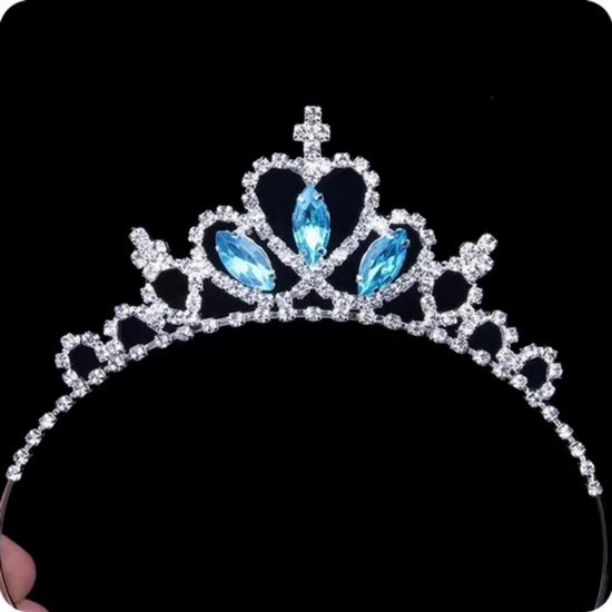 Zoettt Tiara Blauw - Diadeem - vanaf 3+ jaar - Bruidsmeisje - Prinses ...