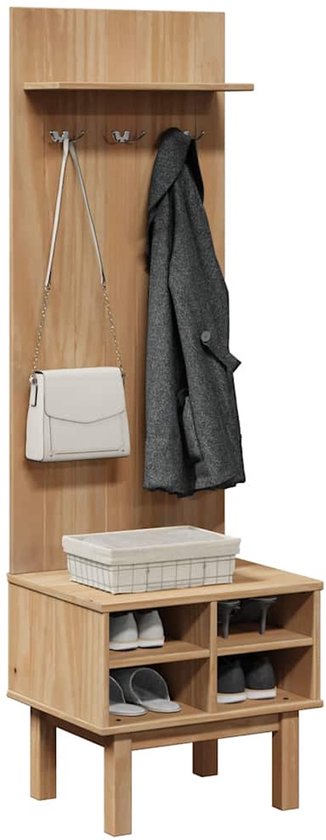 vidaXL Gangkast OTTA - Grenenhout - 50x40x160 cm Halmeubel ...