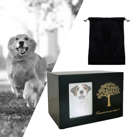 WiseGoods Premium Huisdier Urn Met Fotolijstje - Urn Voor Huisdieren ...