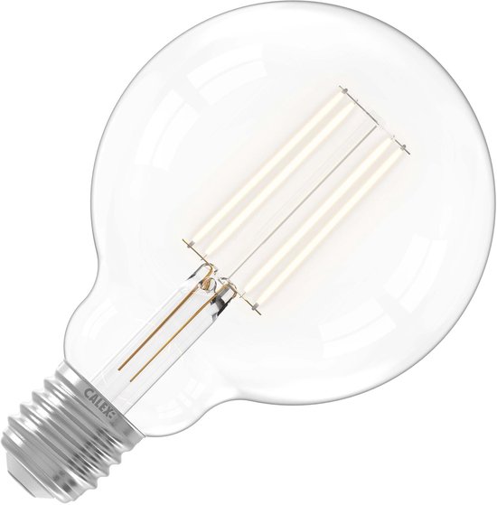 Calex filament LED globelamp G95 E27 4.5W 470lm 2300K Helder Dimbaar Ø9.5cm | bol