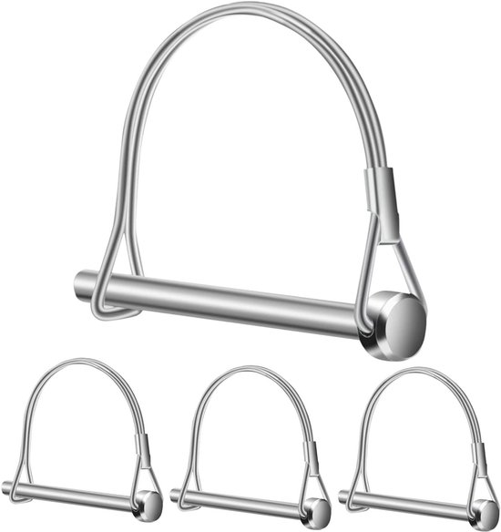 Pijpklapsplinte met vergrendeling zekeringstift - verzinkt - borgbouten ...