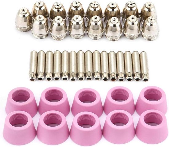 Plasma Cutter Nozzles Electrode Tips Set 40pcs for AG60 SG55 Torch ...