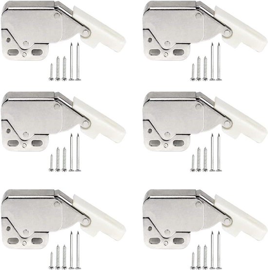 Mini Spring Snapper Snap Lock - 6 Pcs Furniture Latch with Screws for ...
