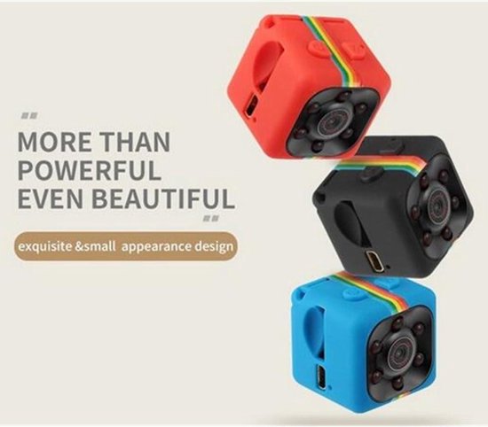 Mini SQ11 HD camera nachtzicht 1080p resolutie zwart | bol