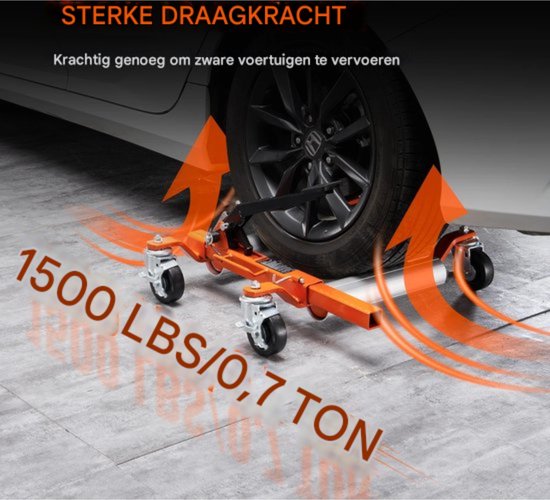 Wieldolly - Autowiel Lift - Voertuig Dolly - Mechanische Jack - 630KG | bol