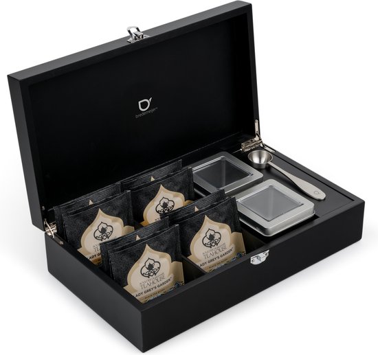 Bredemeijer - Theedoos 4-vaks + met 2 theeblikken voor losse thee ...