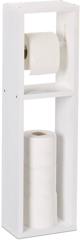 wc rolhouder - staand - muur - reserverolhouder - 70 x 20 x 13 cm - wit ...