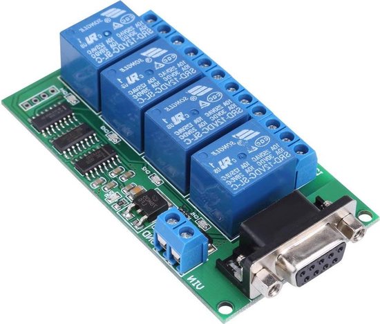 Content in HTML Remote Control Relay Module - 12V 4CH DB9 RS232 UART Serial Port... | bol