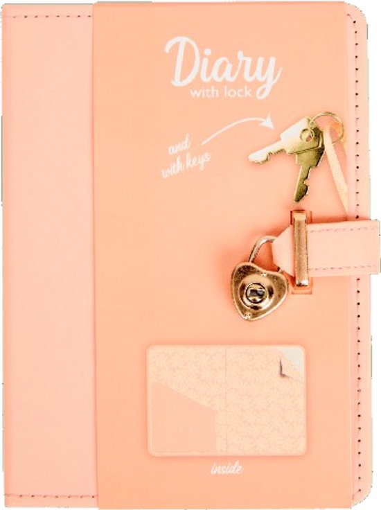 Dagboek met slotje RAINBOW - Oranje - Harde kaft / PU Leer - FSC ...