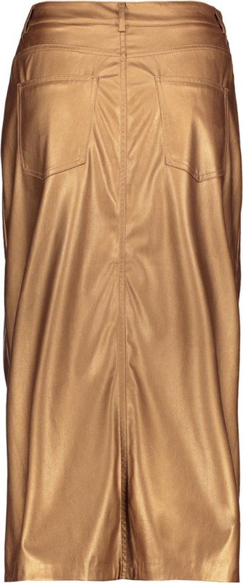EsQualo Rok Skirt Long Split Vegan Leather F24 11509 750 Brandy Dames Maat - W38 | bol