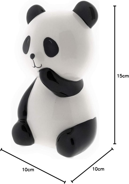 Spaarpot Panda Beer Keramiek - Hoogglans Decoratie en Geldgeschenk | bol