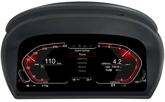 12,3 Inch Digitaal Dashboard – Auto Cockpit Display – LCD ...