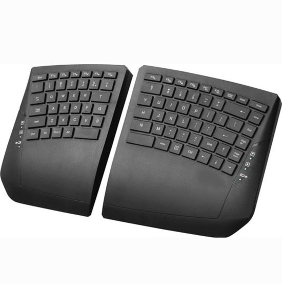 Draadloos Ergonomisch Toetsenbord met Gesplitst Ontwerp, TKL ...