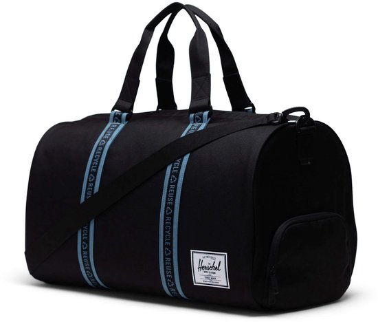 Herschel ECO Novel - Reistas 52 cm (zwart/copen blauw) | bol