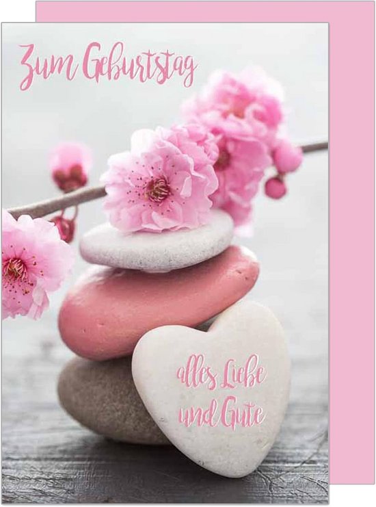 Luxe Verjaardagskaart met Bijpassende Envelop - Dubbele Wenskaart voor ...