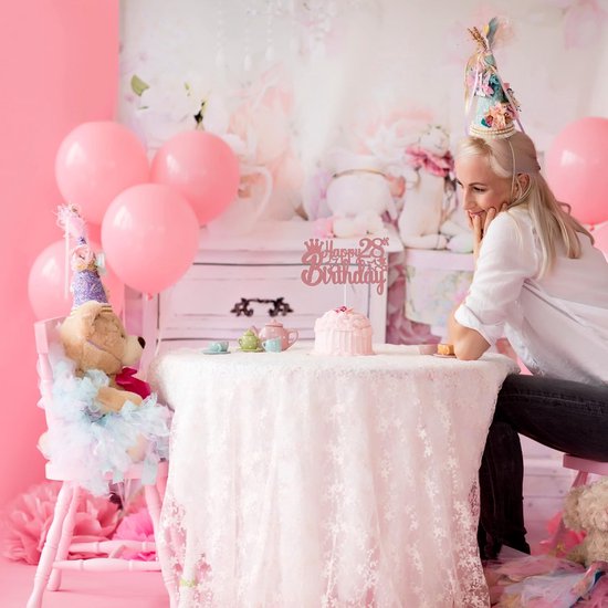 Feestelijke Taartdecoratie 18e Verjaardag - Glitterend 'Hello 18 ...