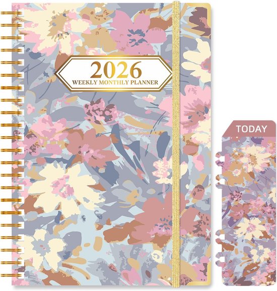 Weekplanner A5 2026 Hardcover met Tabs en Twin-Wire Binding | bol