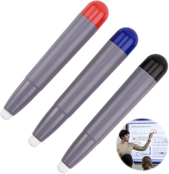 Set van 3 Interactieve Styluspennen voor Smartboard en Touchscreen | bol