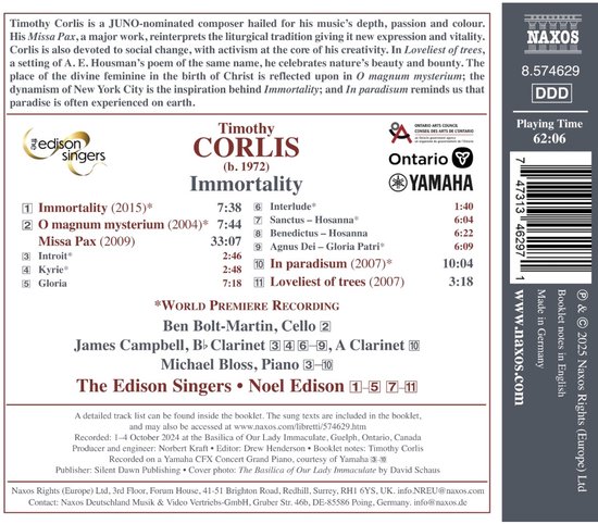 Ben Bolt-Martin, James Campbell, Michael Bloss, The Edison Singers ...