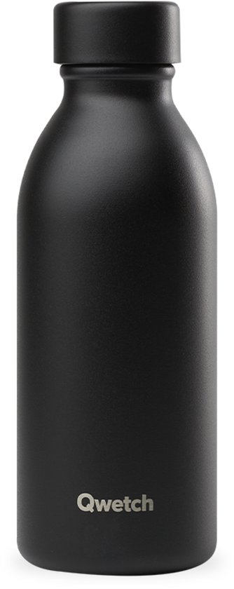 Qwetch - Isothermische fles - Icon Matt Zwart- 500ml | bol