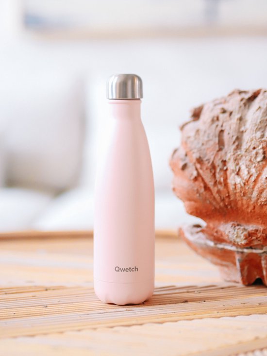 Qwetch - Isothermische fles - Originals Pastel Roze- 260ml | bol
