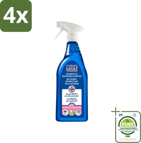 Blue Wonder Desinfectie Spray Bad & Wc 750 ml - Voordeelverpakking - 4 ...