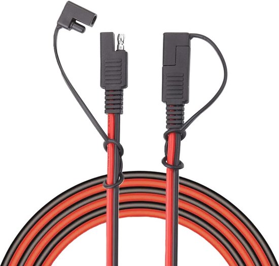 SAE Connector Kabel 5m - Automobiel Verlengkabel met 2 Pin en Stofkap | bol