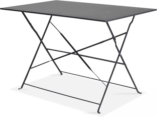 Inklapbare tuintafel van staal - Ruimtebesparend en weerbestendig | bol