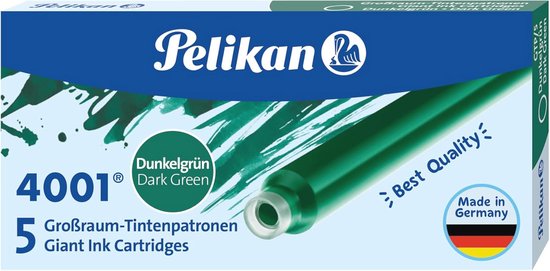 Inktpatronen voor vulpennen - Donkergroen - Set van 5 | bol