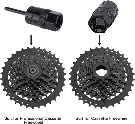 Cassette Lockring Gereedschap Set - 2 stuks Onderhoud Tool voor Fietsen ...