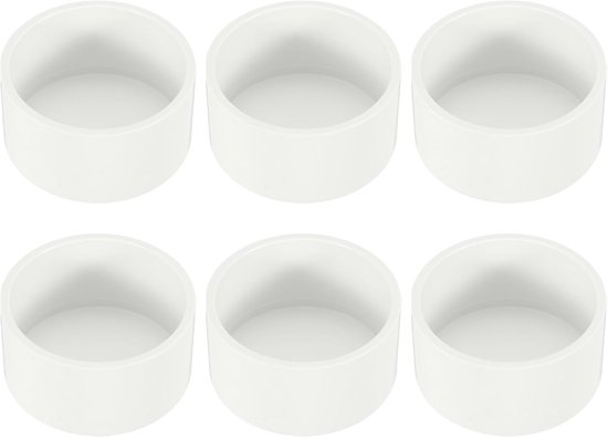 2-1/2" PVC Pipe End Cap Fitting - 6 Pack Furniture Quality Pipe Plug ...