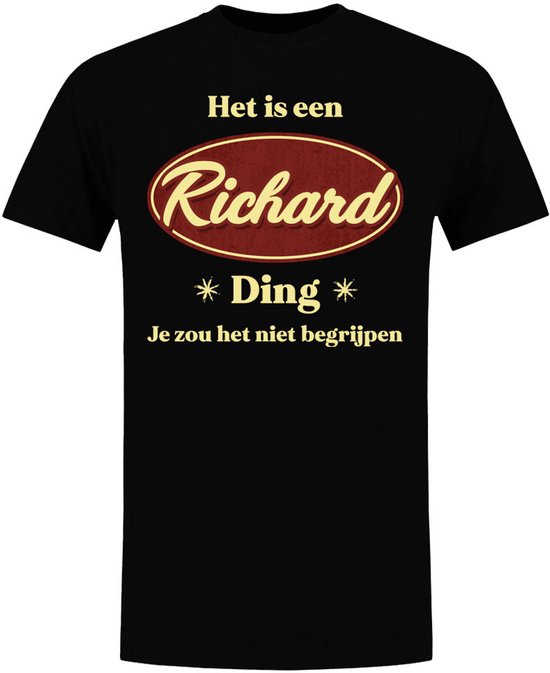 Het is een Richard ding - heren T-shirt - verjaardag - shirt - jarig ...