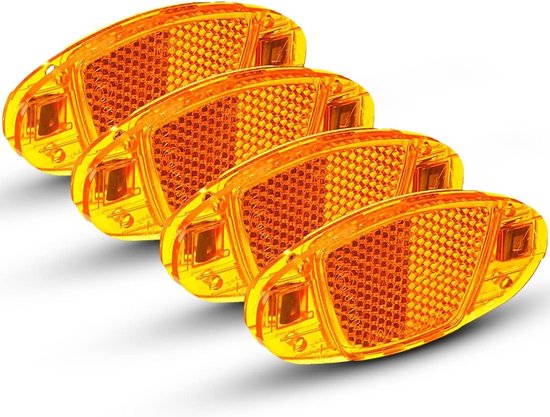 Fietsreflector - Banden Reflectoren - Oranje | bol