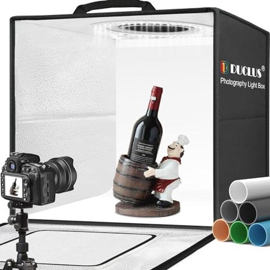 Fotobox voor Productfotografie - Opvouwbare Mini Fotostudio met LED ...