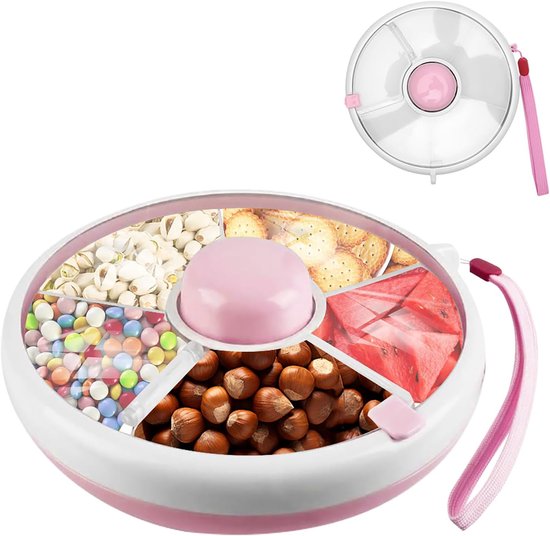 Snack Spinner - Snack Box met Compartimenten - Rotating Opslag - Kinder ...