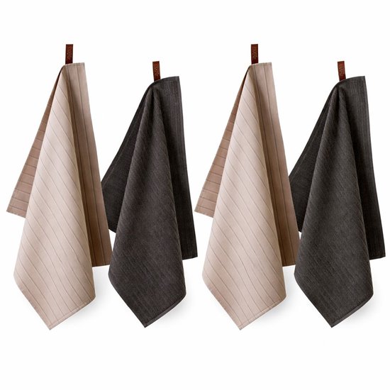 Ten Cate Keukenhanddoeken Set – 4-delig – 2x Keukendoek 50x50 cm & 2x ...
