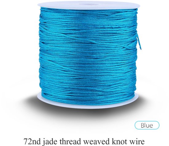 100M x 0,8 mm nylon Chinese knoopkoord rattail macramé shamballa draad ...