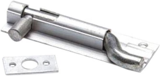75 mm Gebogen Deurgrendel - Aluminium, Wit, 4 Stuks | bol