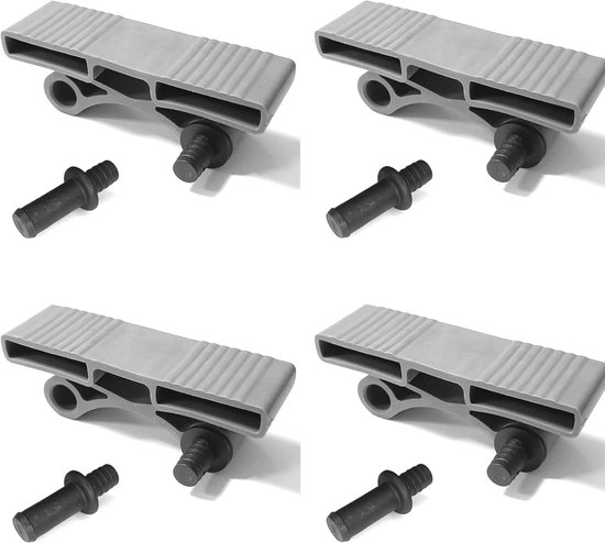 Slatted Holder Set 38 mm - 4 Slatted Holders + 8 Fixing Bolts ...
