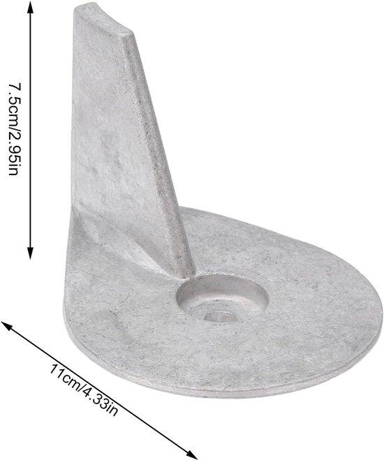 Engine Tab Anode - Trim Tab Anode - Solid Aluminum Boat Ship Motor ...