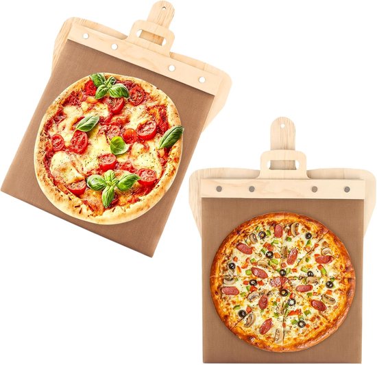Perfectly Sliding Pizza Scoop - Houten Pizza Schep met Handvat - 38 x ...