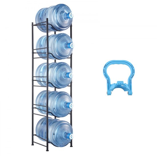 Waterflesrek - Enkellaags 5-flessen Houder - Voor 18,9 L (5 gallon ...