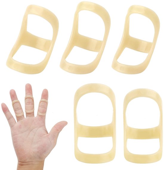 Ovale Vinger Spalk voor Duim Midden Pinky of Ringvinger - Set van 5 ...