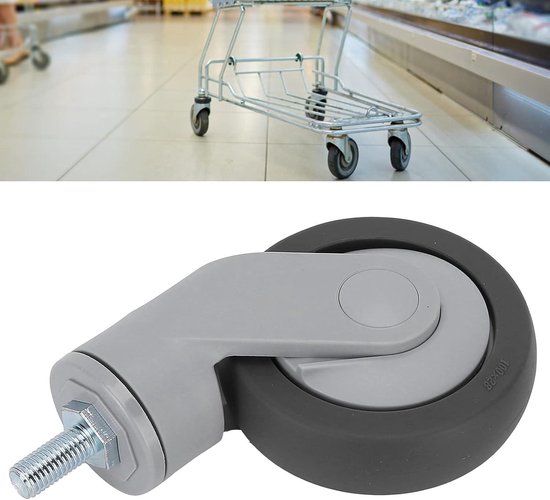 Industriële Zwenkwielen van 4 Inch met TPR Silent Wheel en M12-draad ...