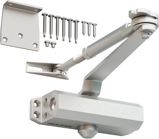 Automatische Hydraulische Deursluiter met Vergrendelfunctie - Zilver | bol