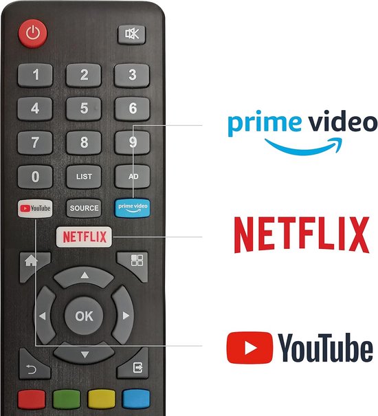 Smart LED TV 24 inch HD met Netflix, Prime Video en Triple Tuner | bol