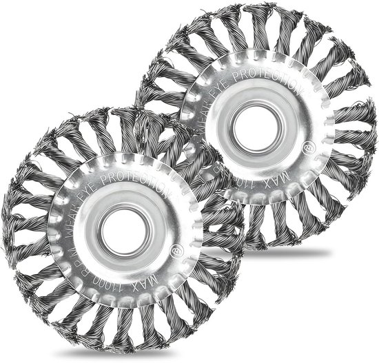 Draadborstel 125 mm voor hoekslijper - flexibele staalborstel voor ...